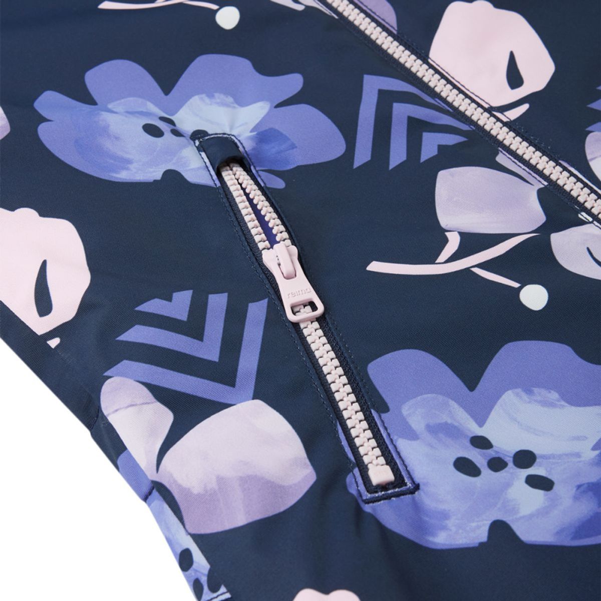 Reima - Vinterdress Kurikka Navy Flower Print - Guttelus.no